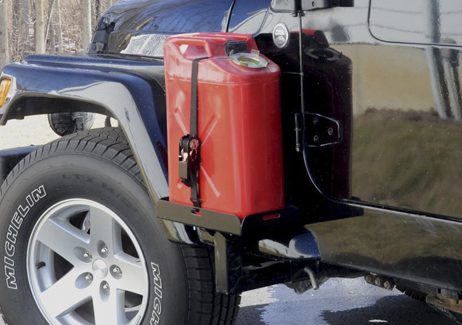 Frame Side Mount Jerry Can Holder w/ Short Tray | Retrofit Offroad