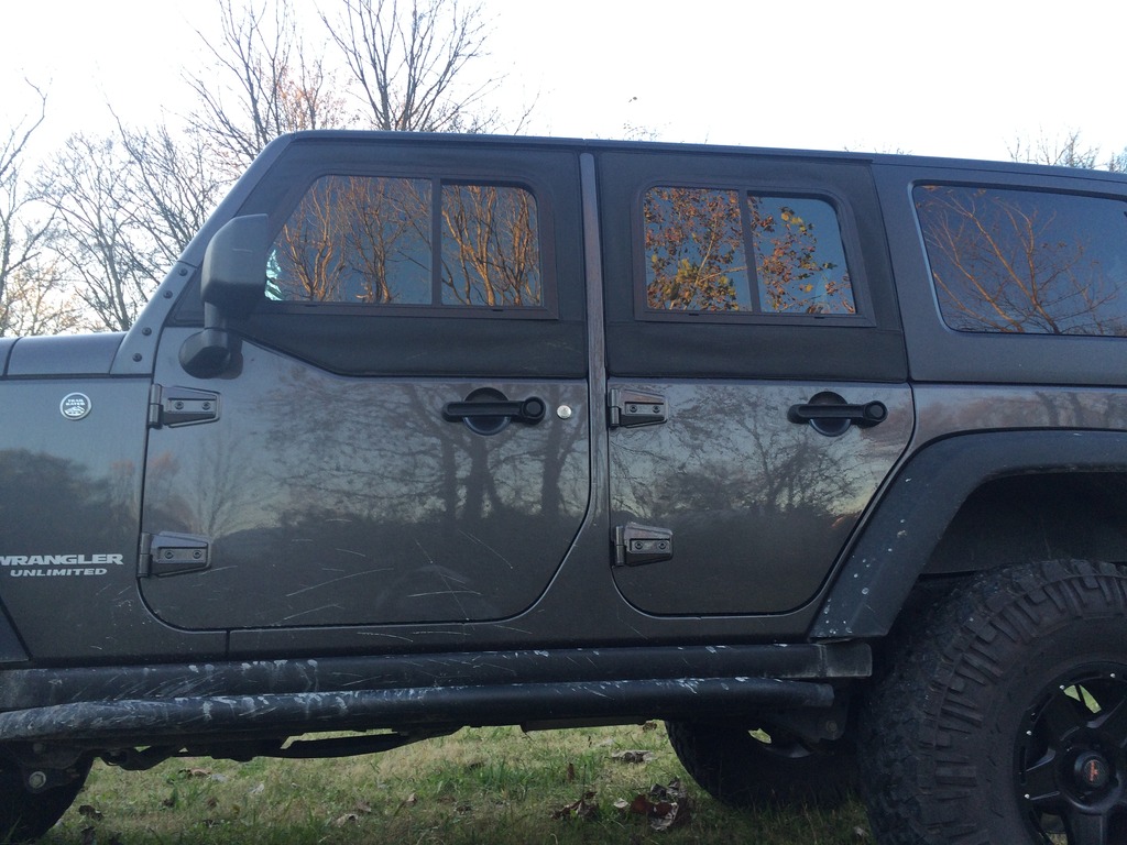 Soft Retrofit Half Door Slider Kit – Jeep JKU (4 Door) Tinted Rear ...